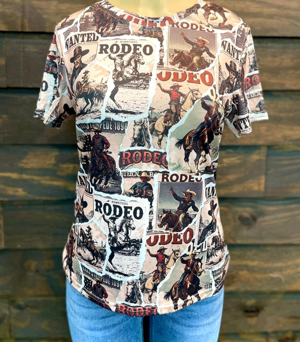 Rodeo Collage Western Top – G Bar C Western Wear
