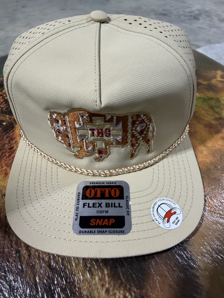 THC Buffalo Rope Sport Mesh Field Khaki – G Bar C Western Wear